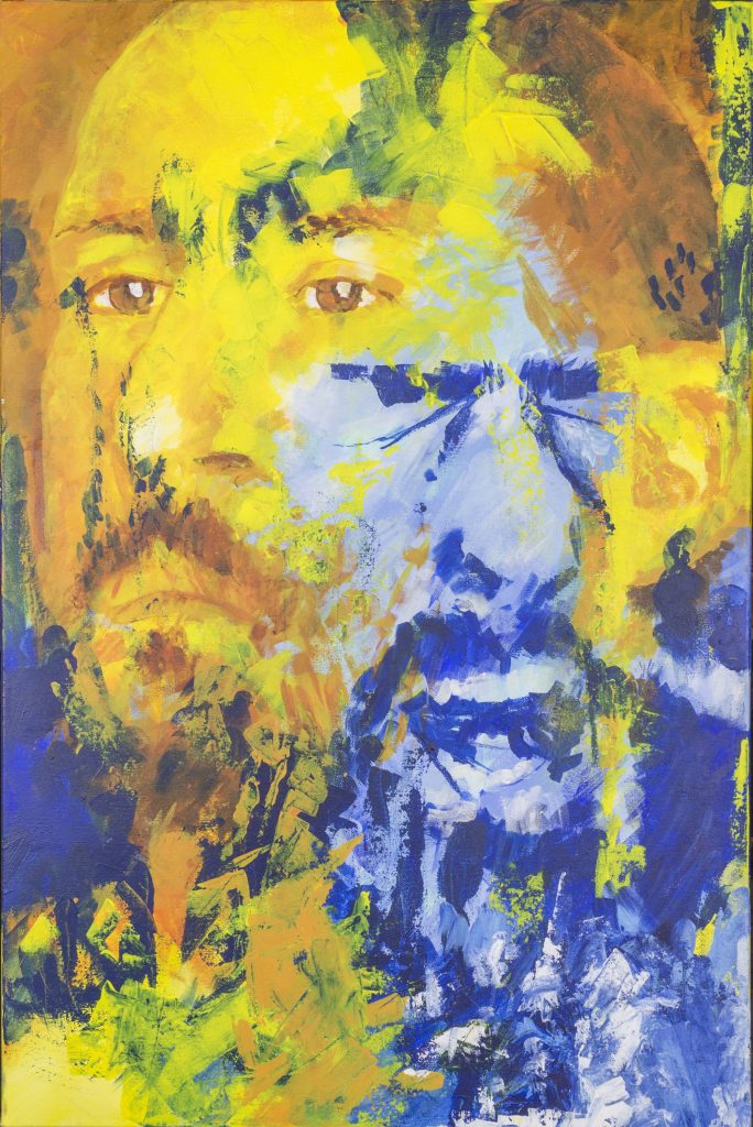 dual self portrait – Brennan Frugé – Art+Education